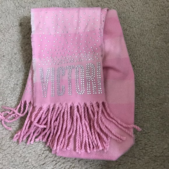 Victoria's Secret | Accessories | Victorias Secret Pink Scarf In ...